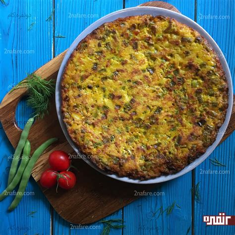 طرز تهیه کوکوی لوبیا سبز مرحله به مرحله • دونفره