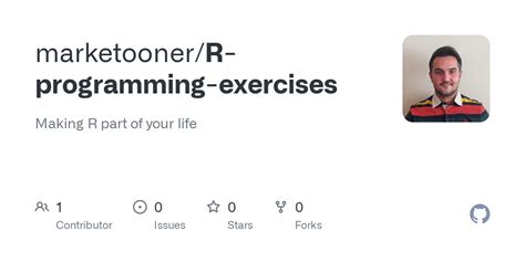 GitHub Marketooner R Programming Exercises Making R Part Of Your Life