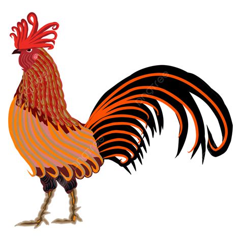 Fighting Rooster Logo Vector Illustration Rooster Cartoon Png And