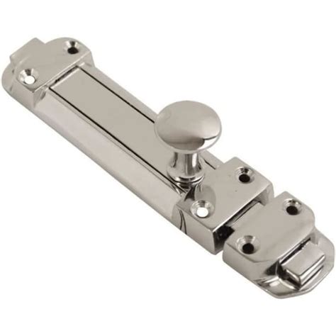Boulon De Porte En Surface Chromé 100 Mm Verrou De Porte Coulissant