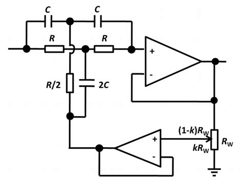 Solved For The Active Notch Filter Circuit 1 In Order To Chegg