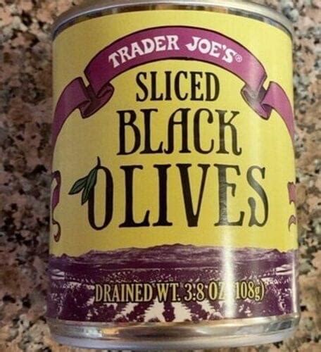 Trader Joes Sliced Black Olives 16 G Nutrition Information Innit