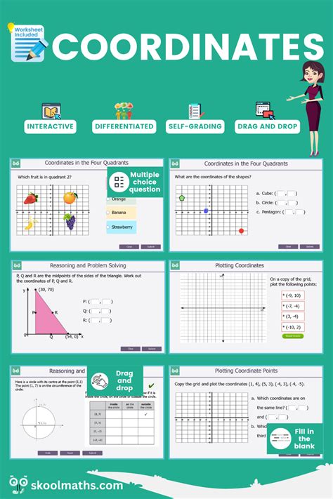 coordinates ks3 interactive digital maths lesson and activities