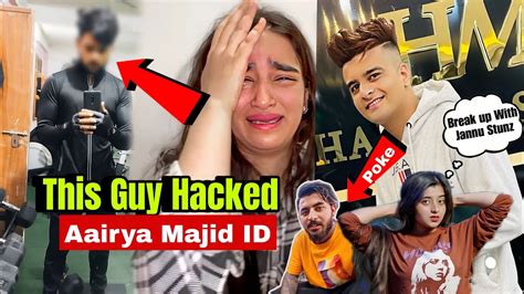 I Talk To Hacker Who Hacked Aairya Majid Id 🤐 Jannu Stunz Poke Aamir