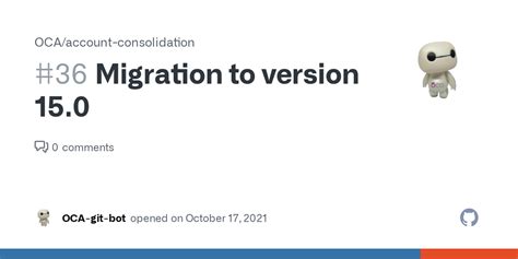 Migration To Version Issue Oca Account Consolidation Github
