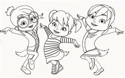 Alvin And The Chipmunks Brittany Coloring Pages