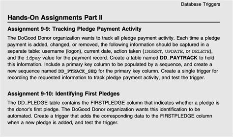 database triggers hands on assignments part ii