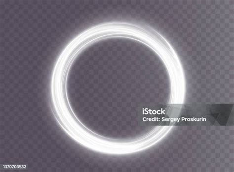 투명 한 배경에 밝은 흰색 추상선으로 만든 백색 광 프레임 Png 광고 배너 할인 로고 전시회 받침대 초대를 위한 불같은 축제 프레임 투명 배경에 대한 스톡 벡터 아트 및