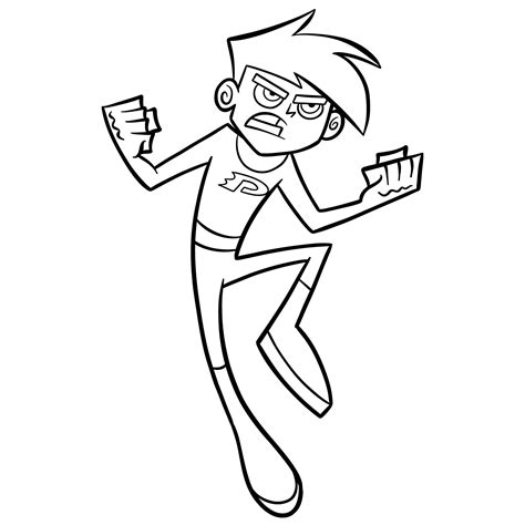 Learn How To Draw Danny Phantom In A Dynamic Pose