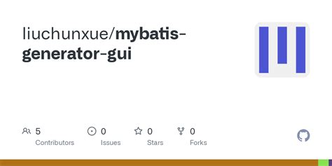 Github Liuchunxuemybatis Generator Gui