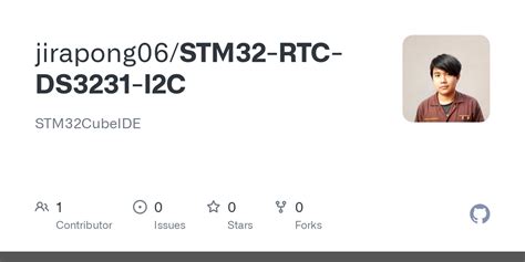 GitHub Jirapong06 STM32 RTC DS3231 I2C STM32CubeIDE