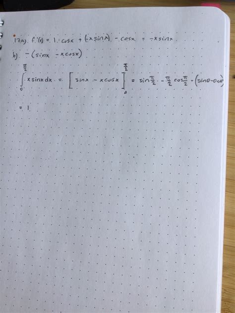 Integral Xsinx Matematik Matte 4 Integraler Och Tillämpningar