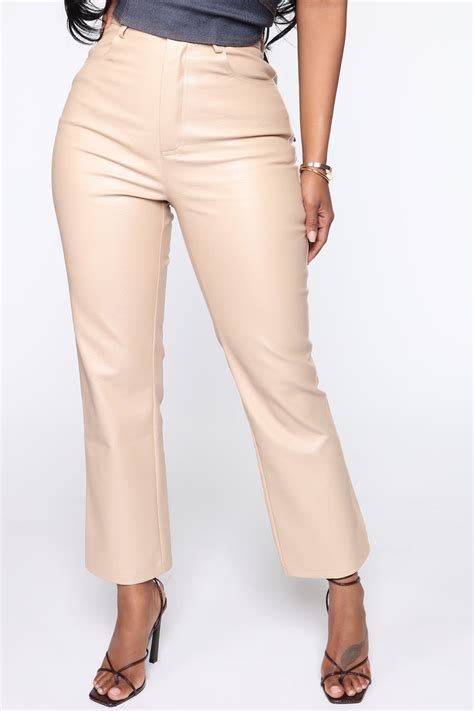 Not Yours To Keep Pu Pant Nude Fashion Nova Pants Fashion Nova