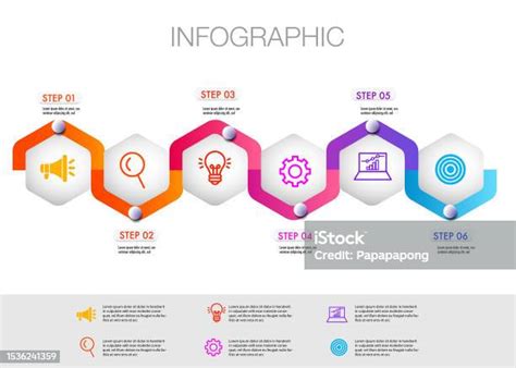Infographic 6 Step Road Map For Business Chart To Present Data Progress