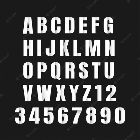 추상 디지털 현대 알파벳 글꼴입니다 타이포그래피 크리에이티브 폰트 프리미엄 벡터