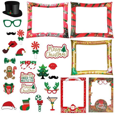 Christmas Party Photo Booth Props Inflatable Christmas Party Decor