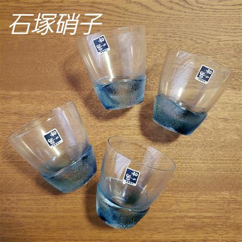石塚硝子 あさぎ コースター付 グラス ガラス コップ セット 麦茶 メルカリ