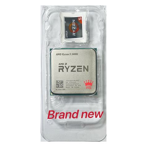 AMD Ryzen 5 3400G R5 3400G 3 7 GHz Quad Core Eight Thread 65W CPU