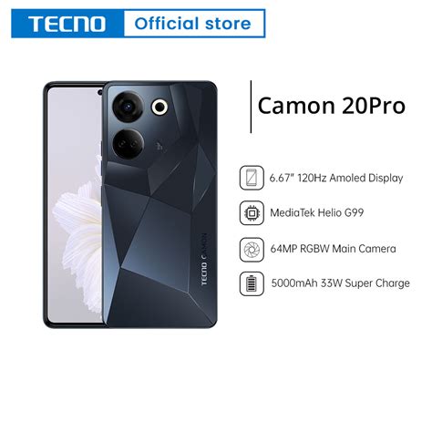 Tecno Camon 20 Pro 5g Ram 8gb Rom 256gb Garansi Resmi Jualku