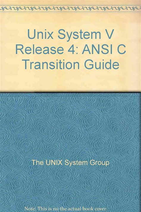 Buy Unix System V 40 Ansi C Transition Guide Book Online At Low Prices