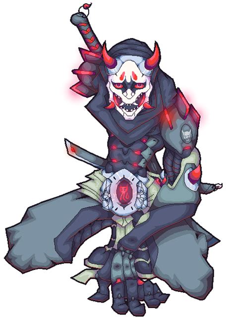 Oni Genji Page Doll By Raambu Overwatch Oni Genji Genji Oni