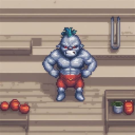 Pixel Art Gorilla In Front Of A Wall Premium Ai Generated Image