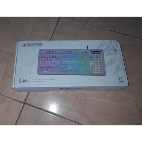Jual Second Keyboard Gaming Sades Sabre Tkl Rgb Membrane Shopee