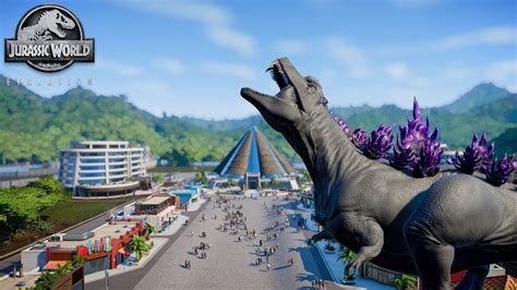 Godzilla Saves The City From Zilla Jurassic World Evolution Youtube