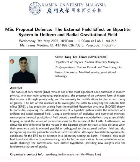 Congratulations To Lim Jing Yi Physics Faculty