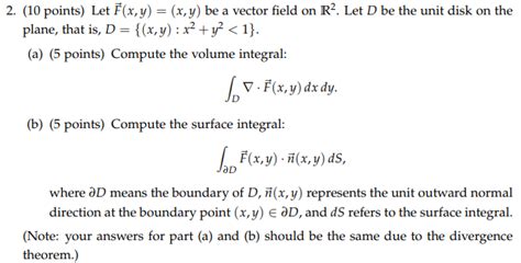Points Let F X Y X Y Be A Vector Field On Chegg
