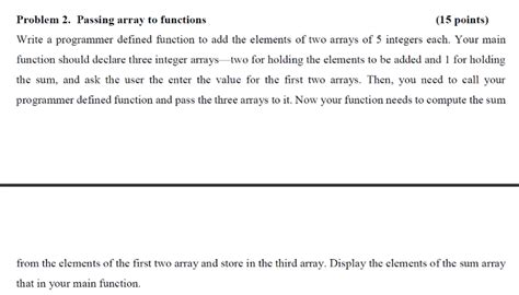 Solved Write A Programmer Defined Function To Add The Chegg