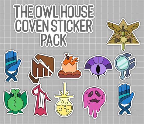 The Owl House Coven Stickers Etsy