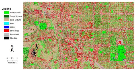 Land Coverland Use Map Based On The Cart Classification Performed Download Scientific Diagram