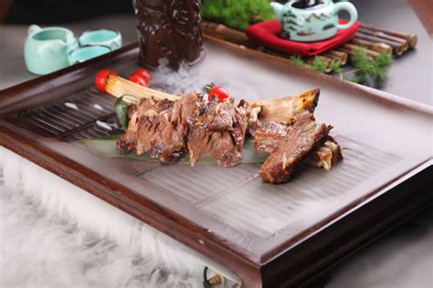 堂煎黑椒牛仔骨中国菜系食品餐饮摄影汇图网