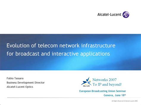 Pdf Evolution Of Telecom Network Infrastructure For Broadcast Dokumentips Pdf Evolution Of Telecom Network Infrastructure For Broadcast Dokumentips