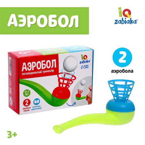 Логопедическая игра - тренажер, IQ-ZABIAKA "Аэробол", для развития ...