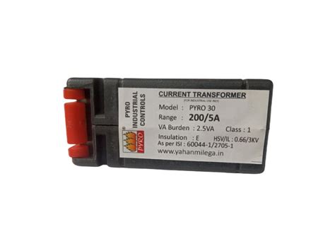 Current Transformer Ct 200 5amp Square Pyro