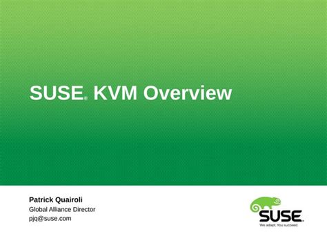 Suse Kvm Ecosystem Ppt