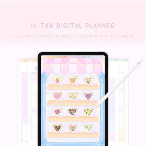 Cute Digital Planner Planner Kawaii Kawaii Digital Planner Digital Planner Digital Planner