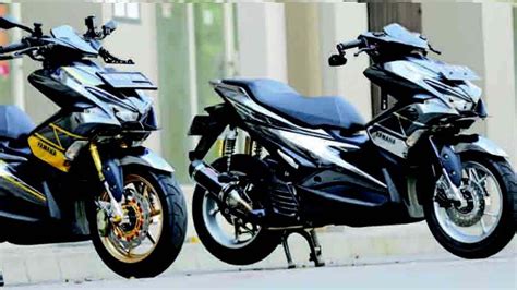 17 Foto Modifikasi Motor Aerox 155 Motorkukeren