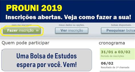 Inscrição no Prouni Veja como fazer a sua para disputar as Bolsas de