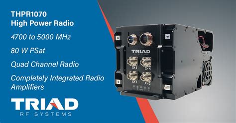 Triad High Power Radio Systems For Unmanned Land Air Sea Triad Rf Systems Inc