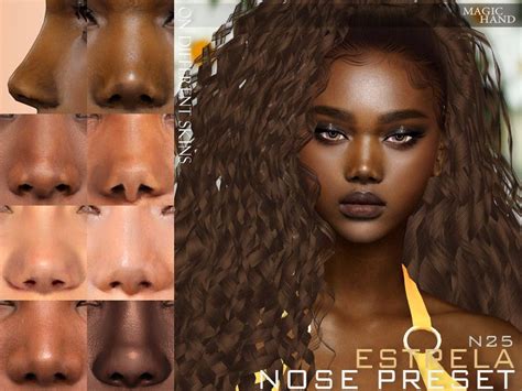 The Sims Resource Estrela Nose Preset N Sims Sims Sims Body Mods
