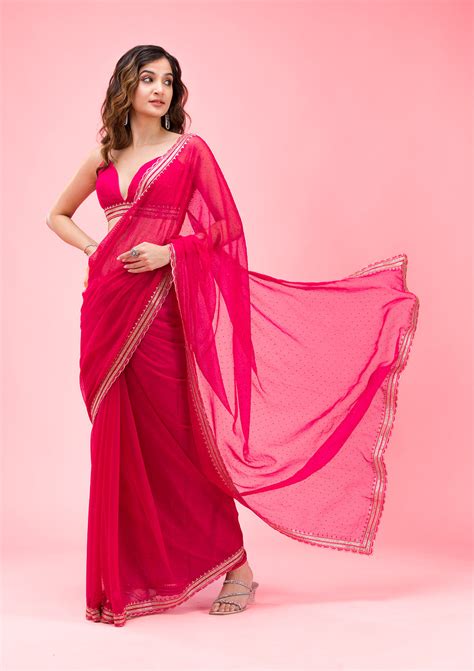 Chiffon Saree Buy Chiffon Sarees Online At Best Price Koskii