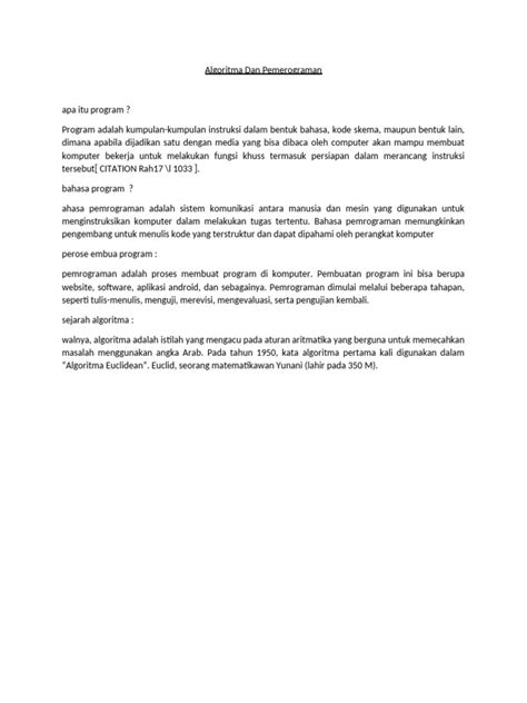Algoritma Dan Pemerograman Pdf