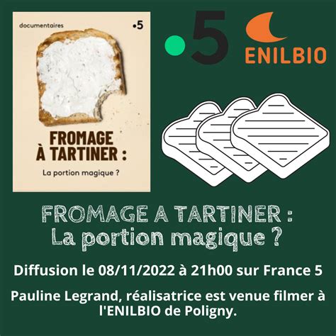 France 5 Fromage à tartiner la portion magique L ENILBIO a