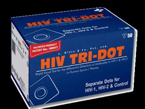 Hiv Tri Dot Test Kit Number Of Reactions Preps Kit 50 Kits At ₹ 54