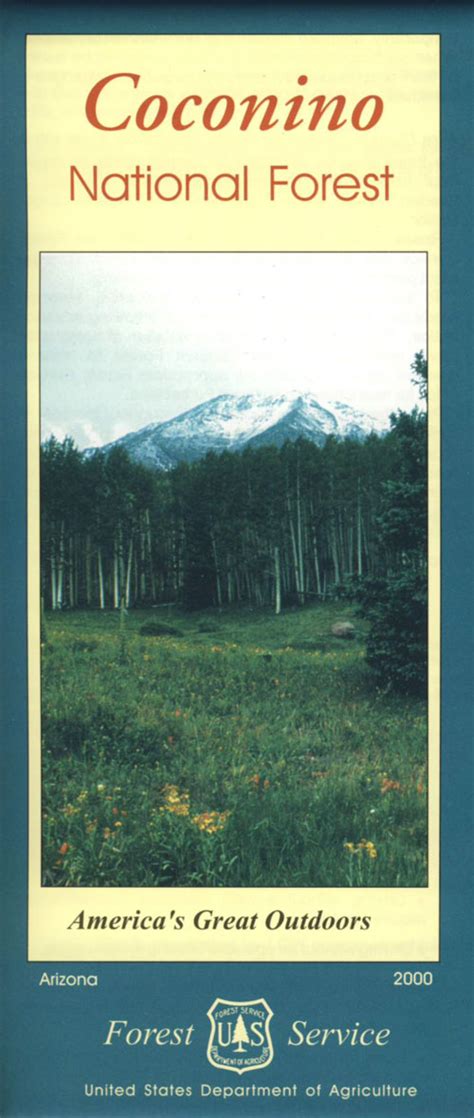 Coconino National Forest Map Prescott Arizona Forest Maps