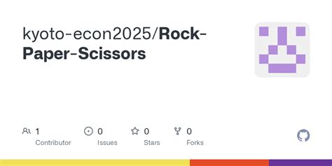 Github Kyoto Econ2025rock Paper Scissors