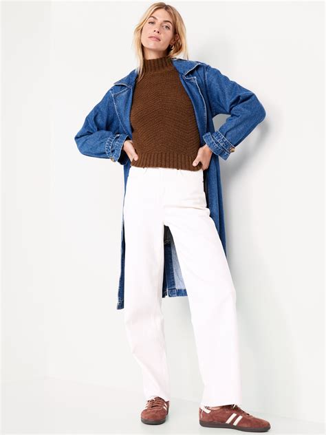 Mock Neck Crop Sweater Old Navy